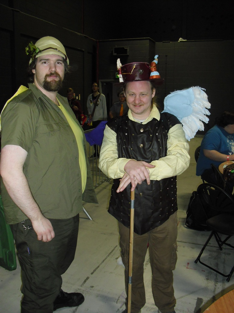 #1131069 - safe, artist:ed-skar, daring do, discord, human, b.u.c.k ...