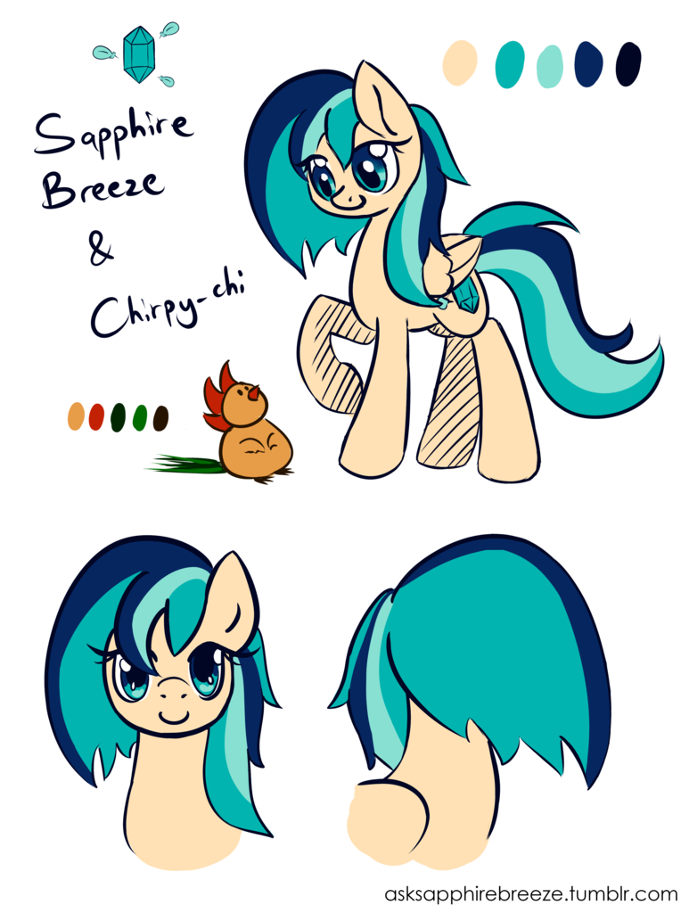 #1131708 - safe, artist:chirpy-chi, oc, oc only, oc:sapphire breeze, reference sheet - Derpibooru