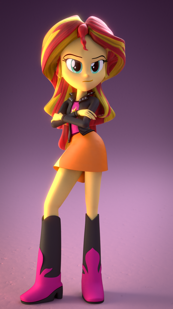 #1132039 - safe, artist:borickrut, artist:creatorofpony, sunset shimmer ...