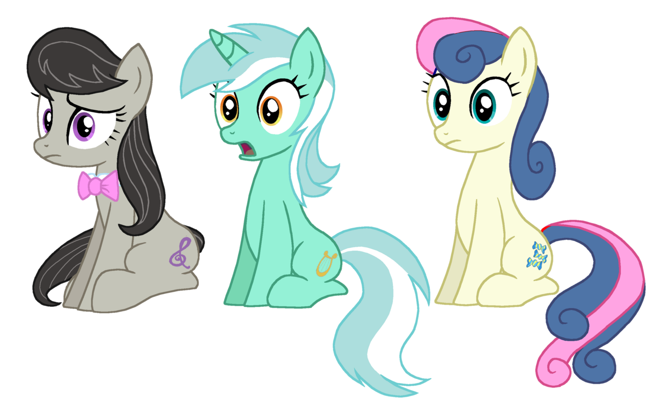 #1134636 - safe, artist:lonewolf3878, bon bon, lyra heartstrings ...