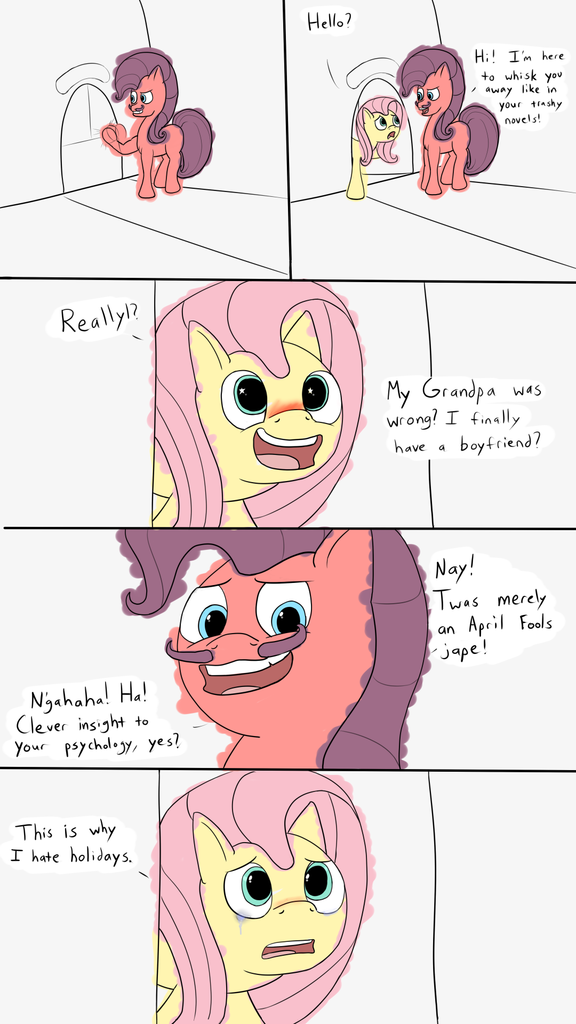 1122362 Safe Artist Fimflamfilosophy Edit Fluttershy Oc April
