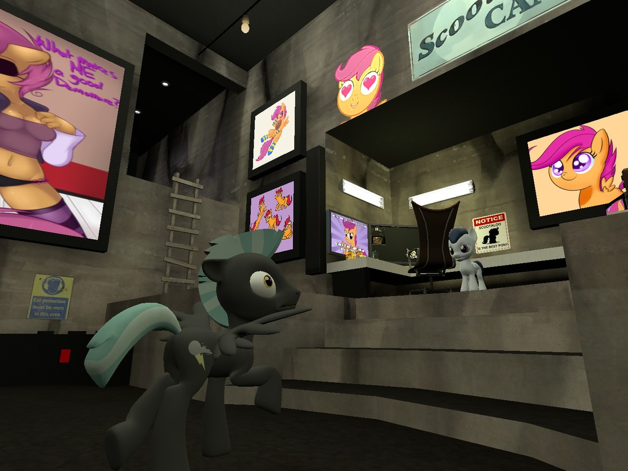 #1136747 - safe, artist:soad24k, rumble, scootaloo, thunderlane ...