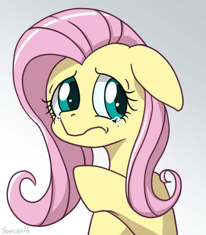 #1142667 - safe, artist:tehflah, fluttershy, g4, crying, female, floppy ...