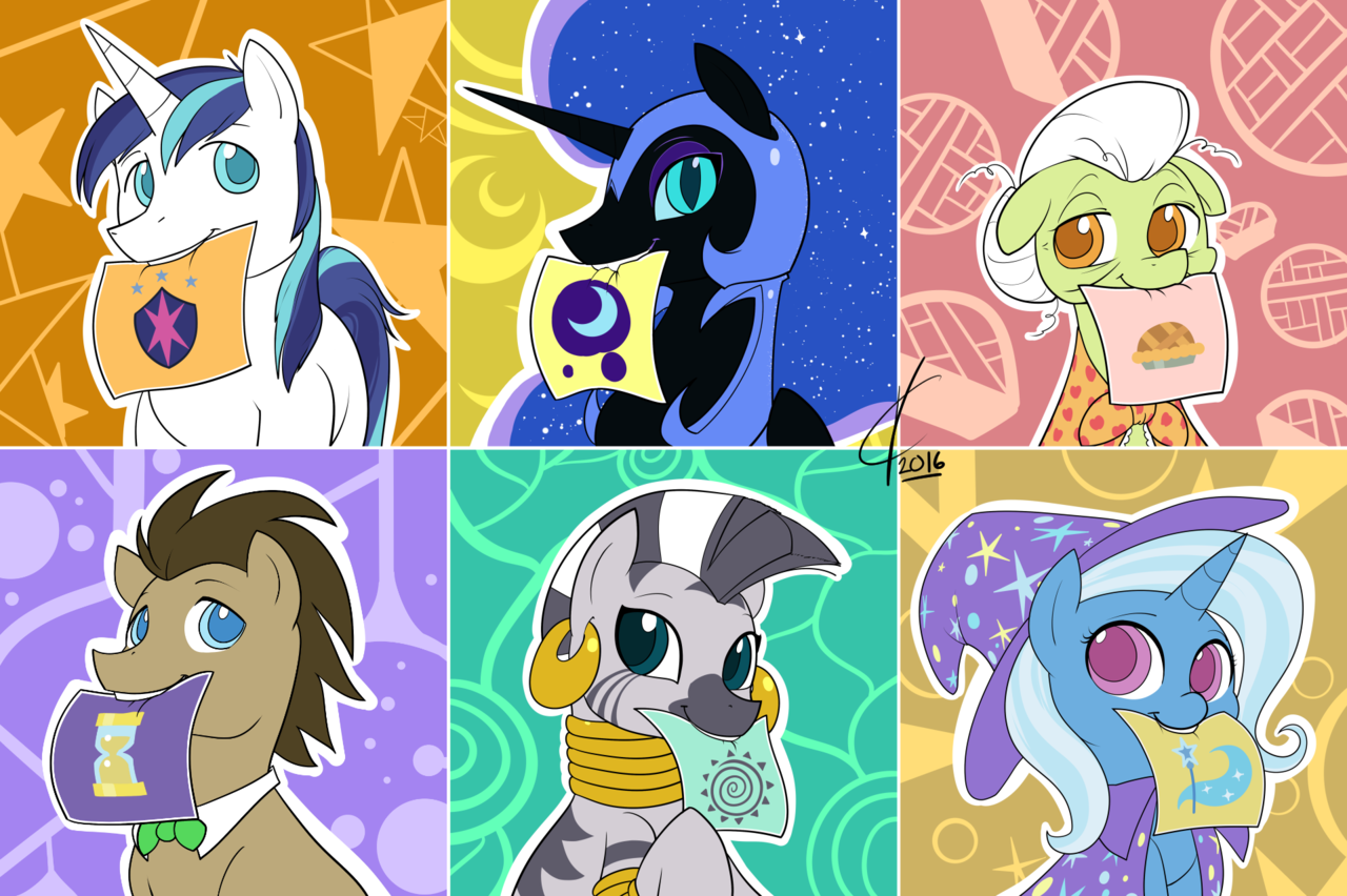 #1142866 - safe, artist:valcron, doctor whooves, granny smith ...