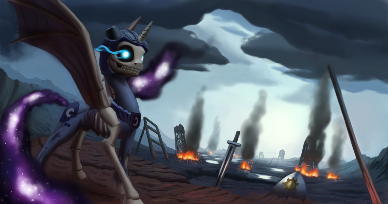 #1142996 - safe, artist:sceathlet, princess luna, alicorn, pony ...