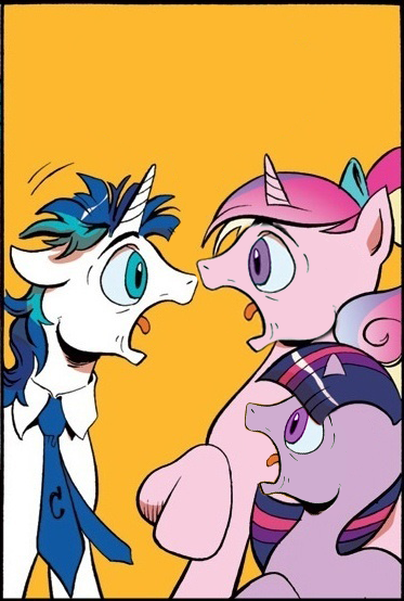 #1125077 - safe, edit, idw, official comic, princess cadance, shining ...