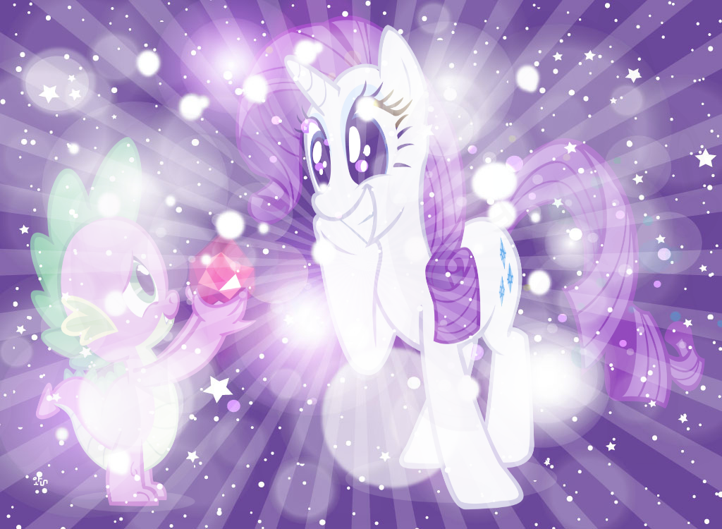 #1152059 - safe, artist:generosity-rarity, rarity, spike, g4, female ...