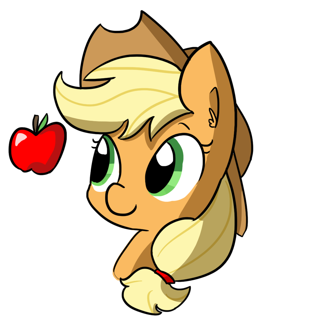 #1155300 - safe, artist:tjpones, applejack, apple, cute, female, food ...