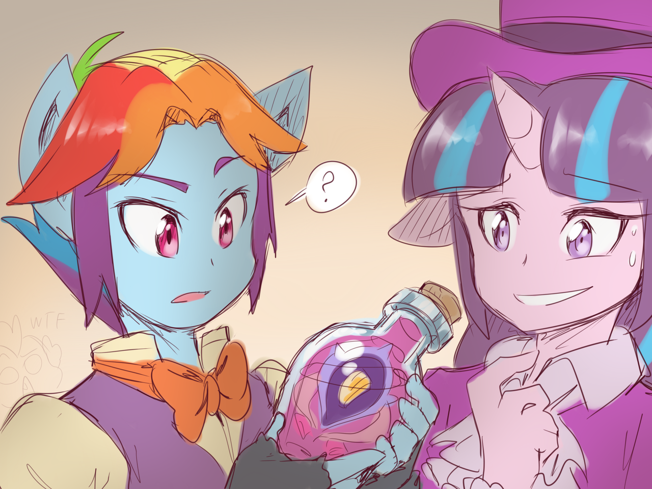 #1155344 - safe, artist:thegreatrouge, rainbow dash, snowdash, snowfall ...