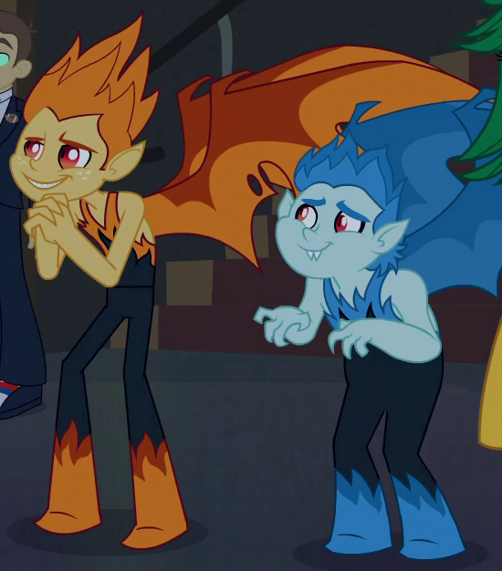 #1157935 - safe, screencap, snails, snips, demon, equestria girls, g4 ...