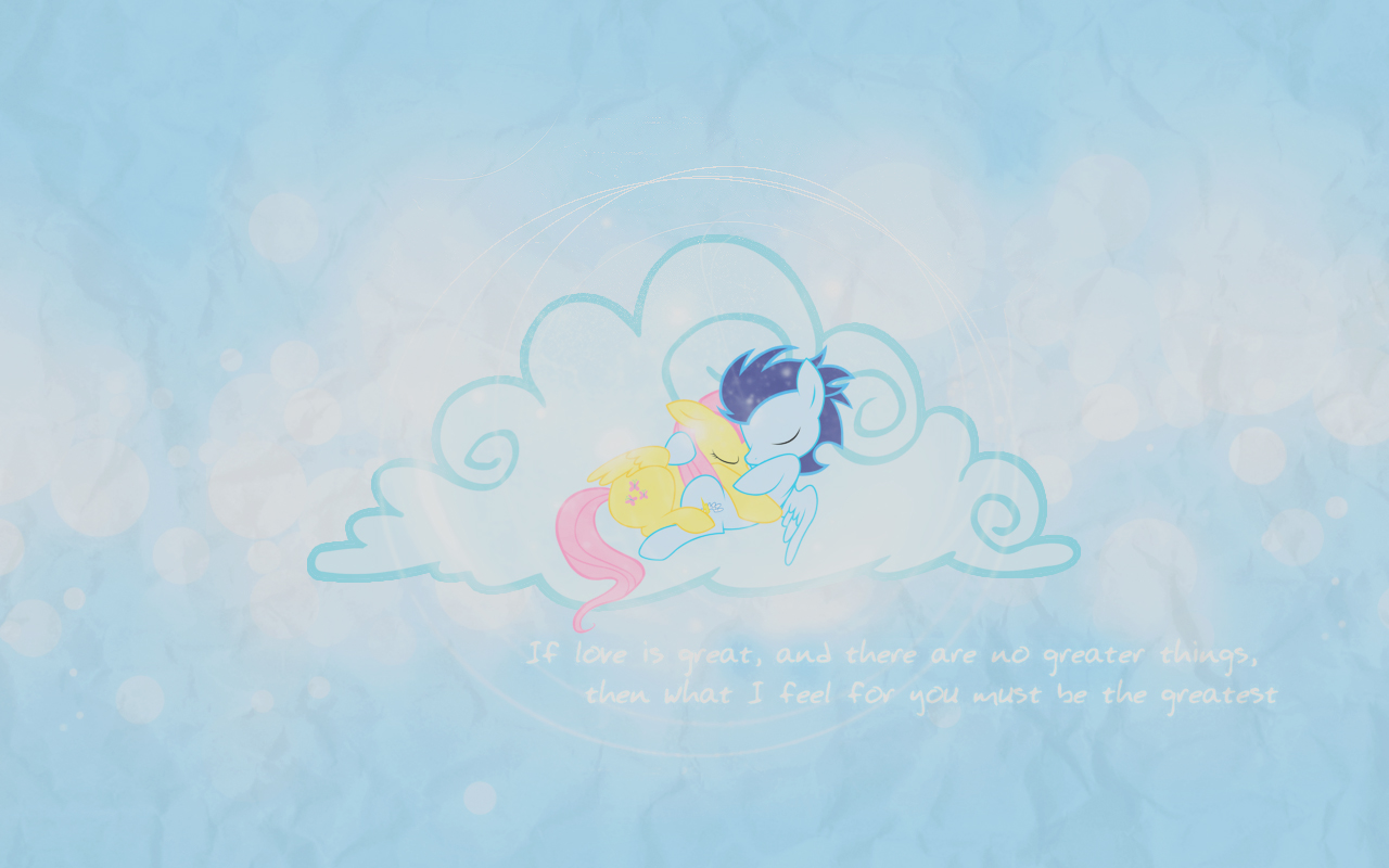 #1158538 - safe, artist:iblackey, fluttershy, soarin', pegasus, pony ...