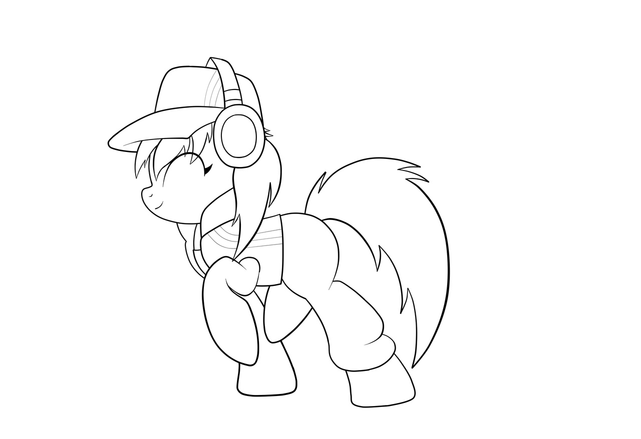 #1160930 - safe, artist:ideltavelocity, azure velour, g4, headphones ...