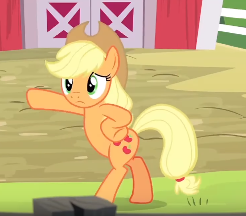 #1163589 - safe, screencap, applejack, applejack's "day" off, g4, my ...