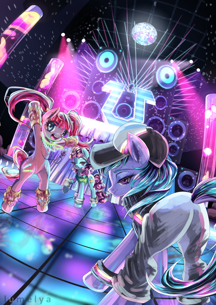 #1164395 - dead source, safe, artist:lumelya, azure velour, dj pon-3 ...
