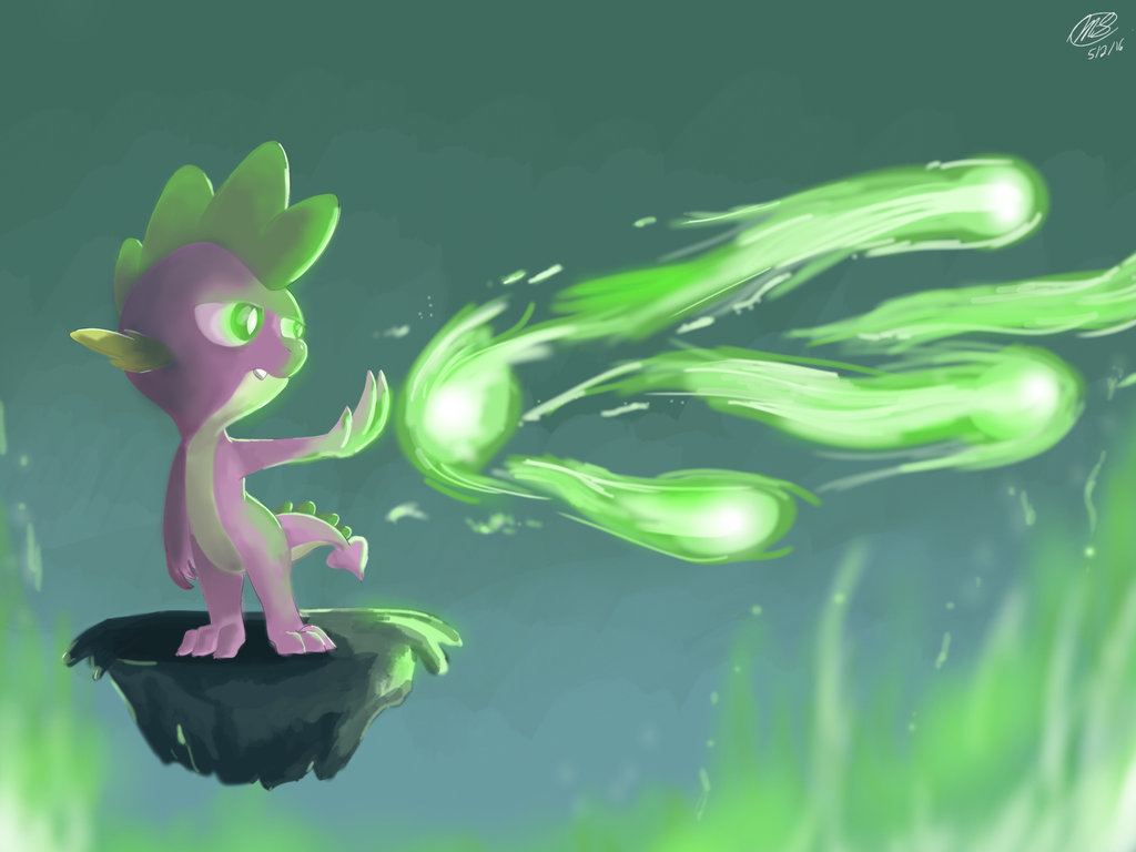 #1145445 - safe, artist:loreto-arts, spike, dragon, g4, badass ...