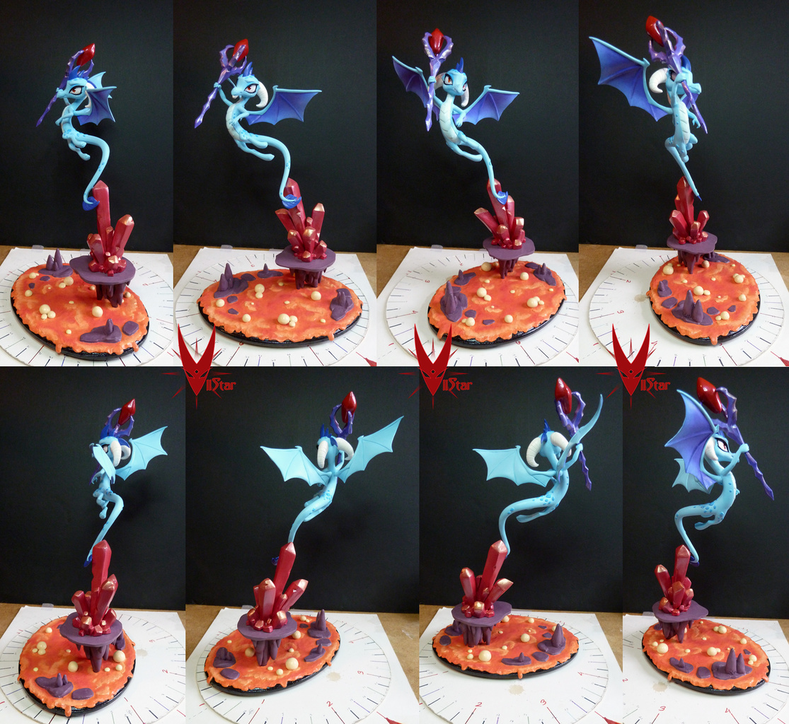 #1150364 - safe, artist:viistar, princess ember, dragon, auction ...