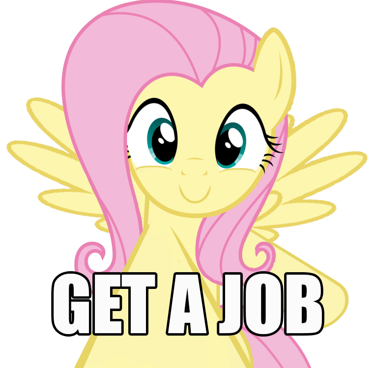 #1177338 - safe, fluttershy, flutter brutter, boop, female, get a job ...