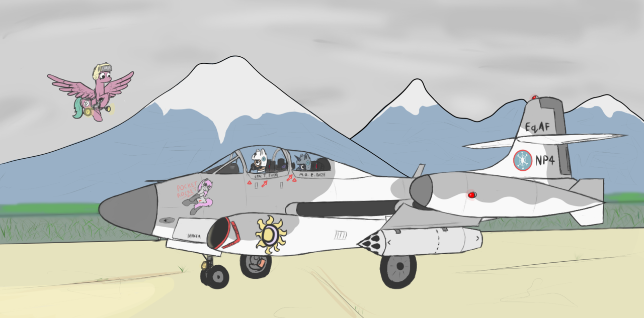 #1177699 - safe, artist:bojangleee, pegasus, pony, unicorn, airforce ...