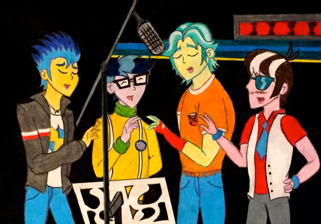 #1178545 - safe, artist:bravokrofski, brawly beats, flash sentry, micro ...