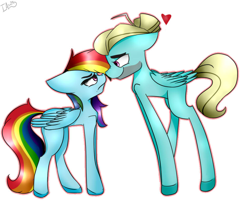 #1180053 - safe, artist:illustrativeauthor, rainbow dash, zephyr breeze ...