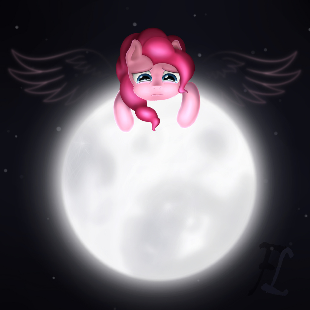 #1168440 - safe, artist:flufflelord, pinkie pie, alone, crying, cute ...