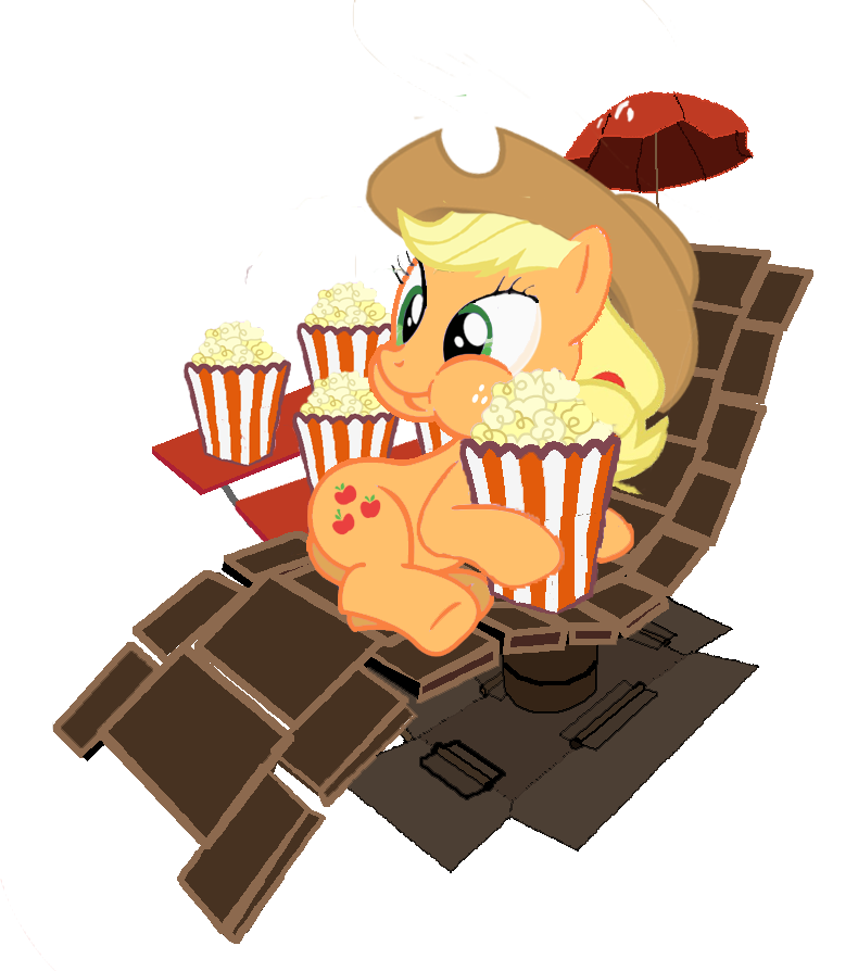 #1182552 - safe, artist:ppptly, applejack, female, food, no tail ...