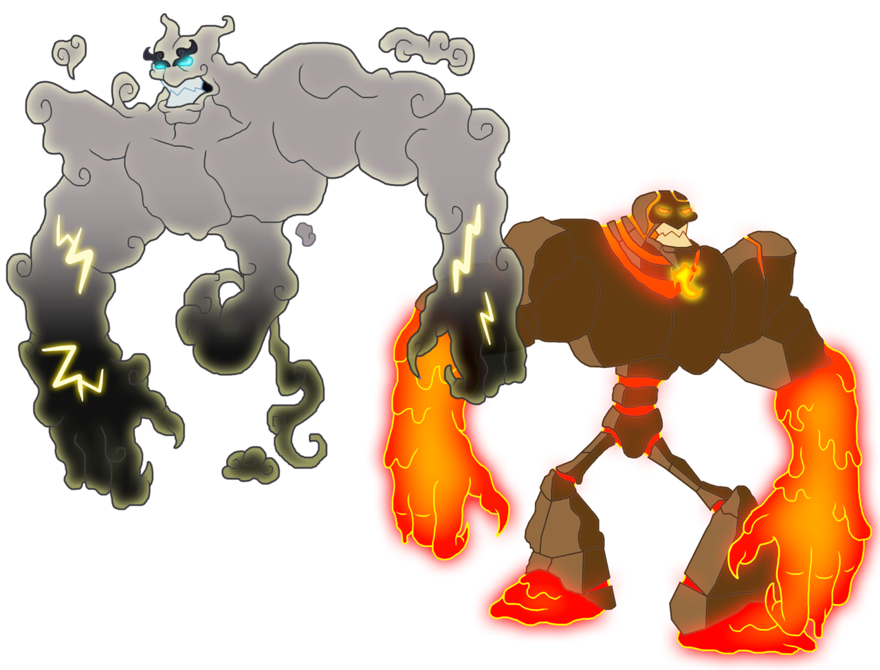 #1185649 - safe, artist:moheart7, erebus, lavan, air elemental, cloud ...