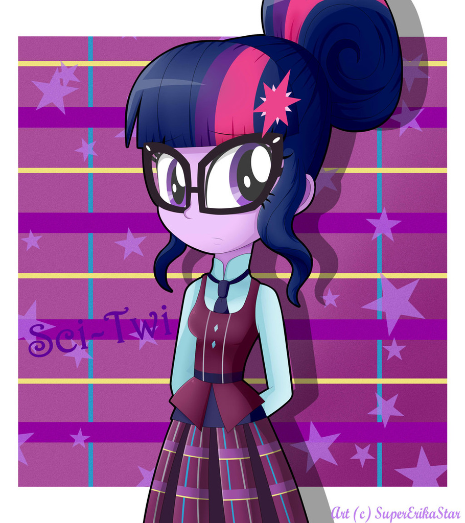#1187494 - safe, artist:supererikastar, sci-twi, twilight sparkle ...
