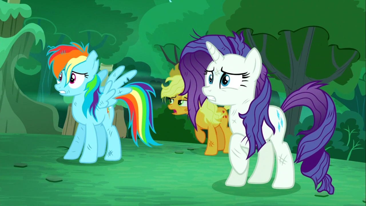 #1187607 - safe, screencap, applejack, queen chrysalis, rainbow dash ...