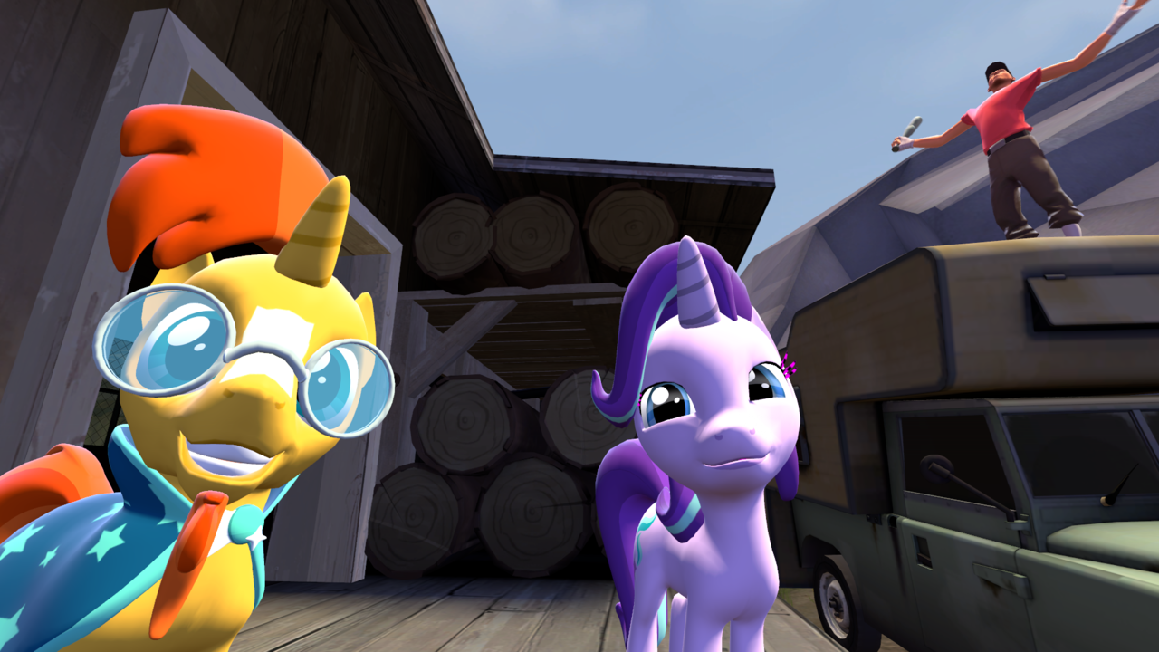 #1189078 - safe, artist:crtical hit, starlight glimmer, sunburst, human ...