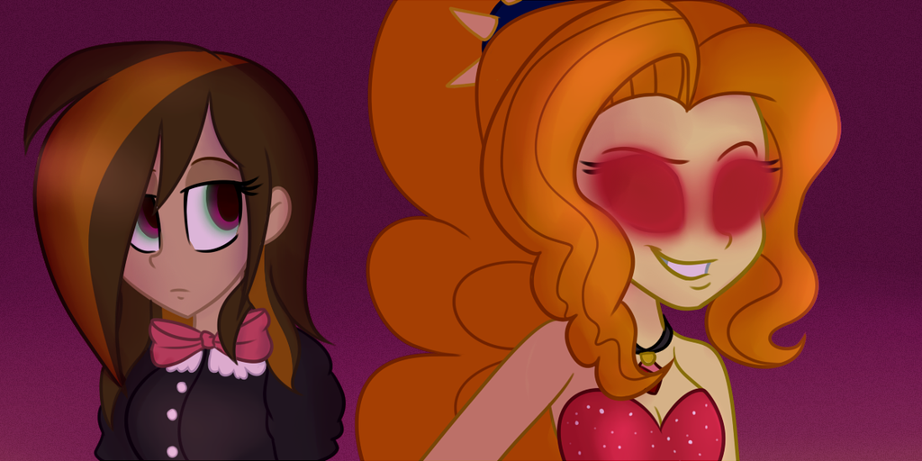 #1189312 - safe, artist:wubcakeva, adagio dazzle, oc, oc:cupcake slash ...