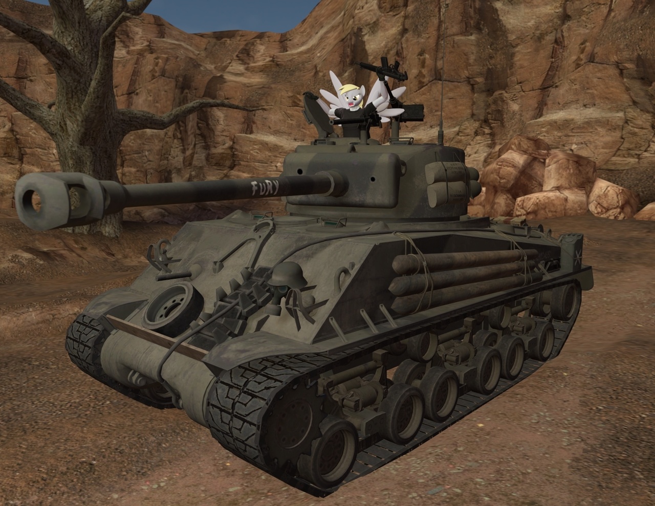 #1189759 - safe, artist:kingdude84, derpy hooves, anthro, g4, 3d ...