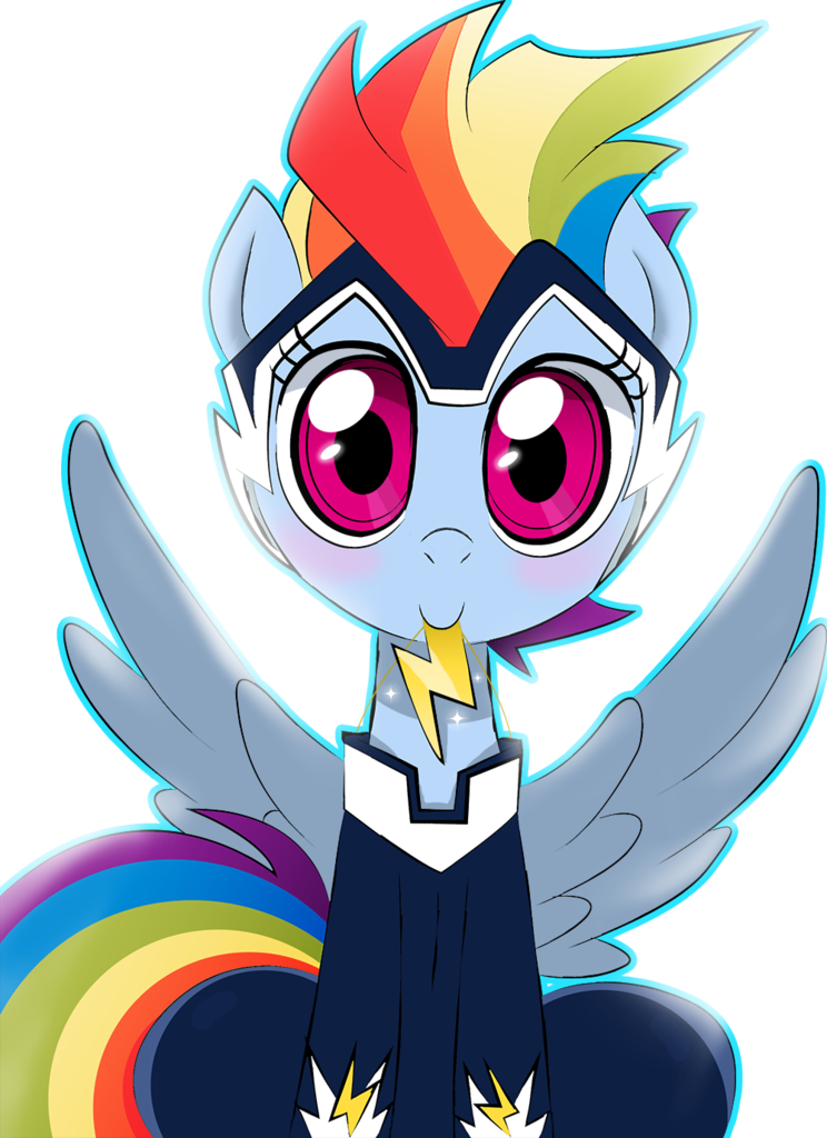 #1169551 - safe, artist:tsudashie, rainbow dash, zapp, pony, g4, power ...
