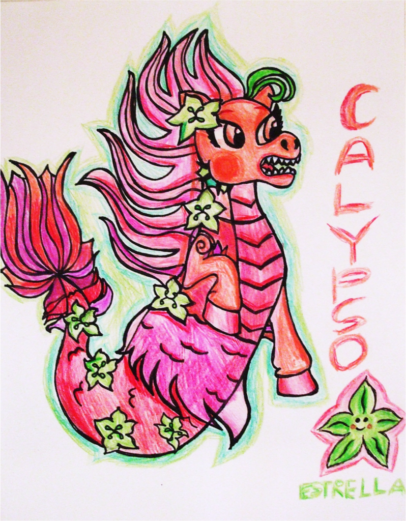 #1173440 - safe, artist:blazingdazzlingdusk, oc, oc only, oc:calypso ...