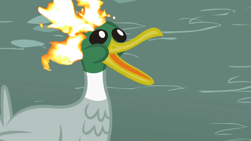 #1190736 - semi-grimdark, edit, edited screencap, screencap, bird, duck ...