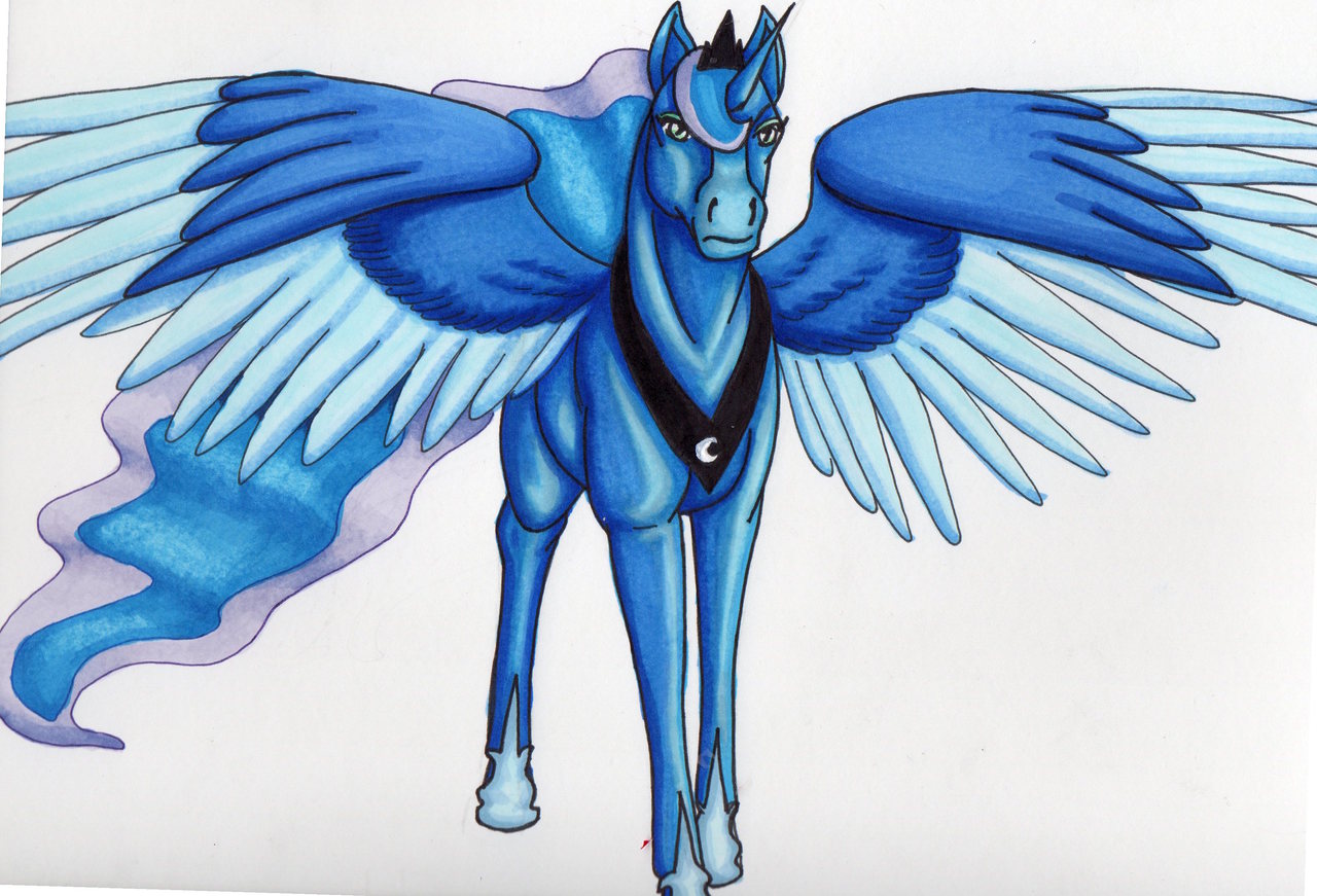 #1200868 - safe, artist:takaboushi, princess luna, female, realistic ...