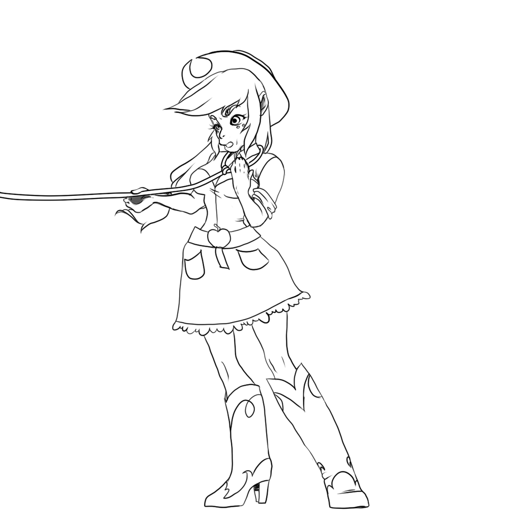 #1202486 - safe, artist:deathcap, applejack, equestria girls, human to ...