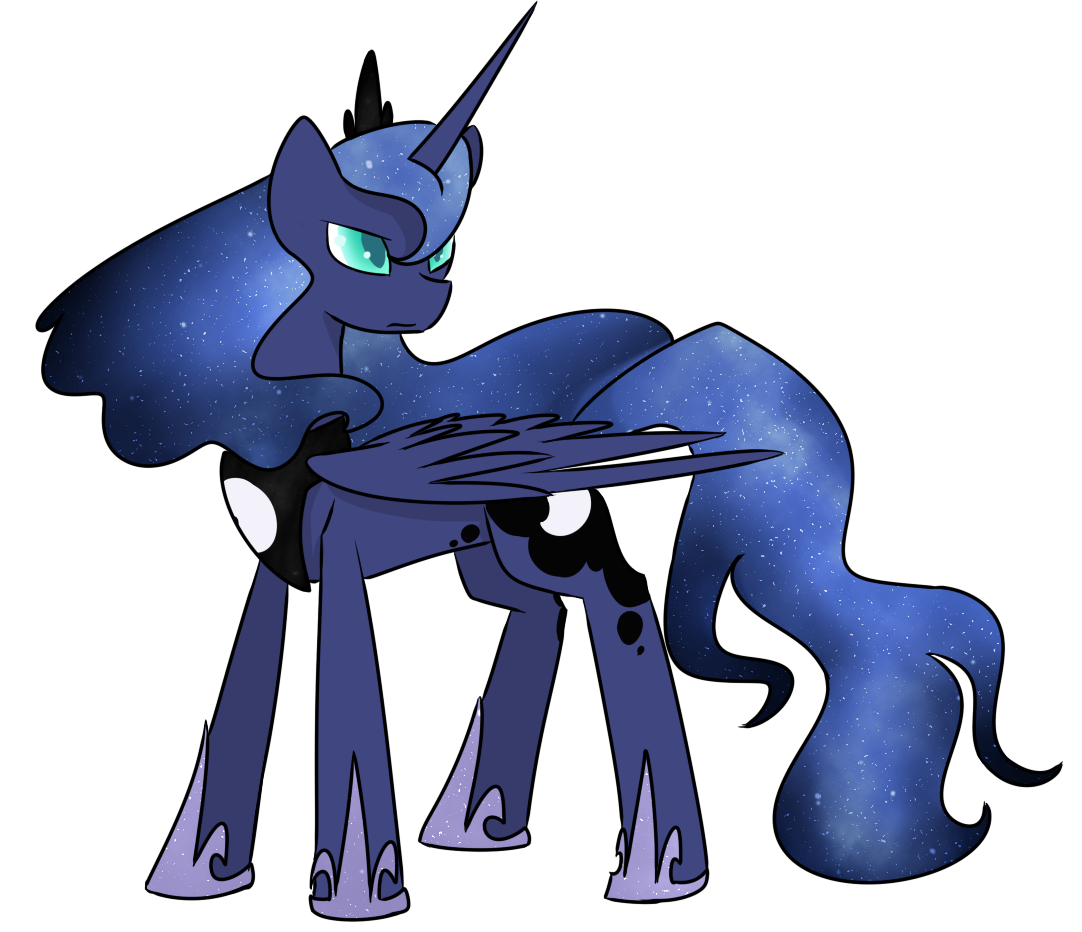#1203068 - safe, artist:lunar-march, princess luna, g4, female, frown ...