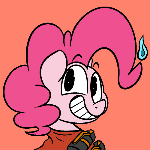 #1204433 - safe, artist:pink-dooples, pinkie pie, g4, female, menacing ...