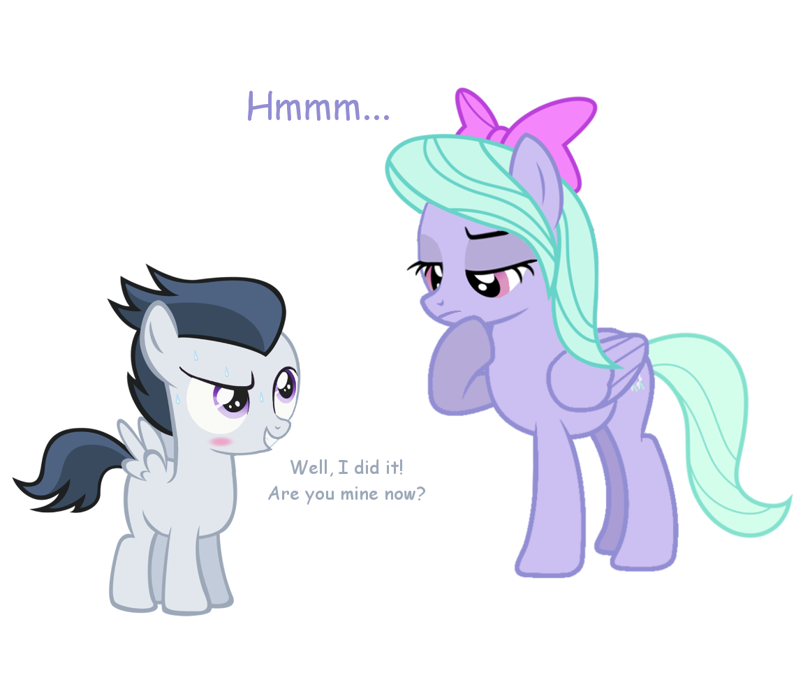 #1191321 - suggestive, artist:lunaticdawn, flitter, rumble, pegasus ...