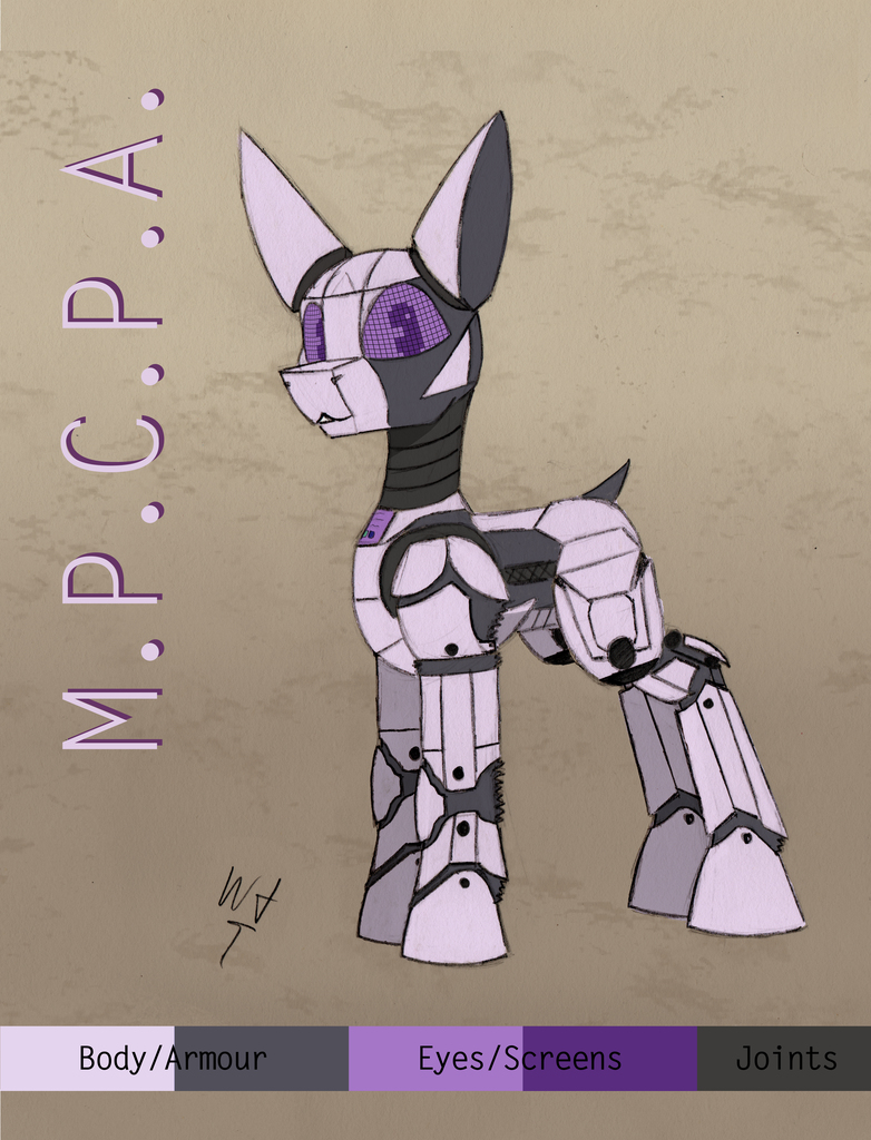 #1191461 - safe, artist:php122, oc, oc only, oc:m.p.c.p.a., pony, robot ...
