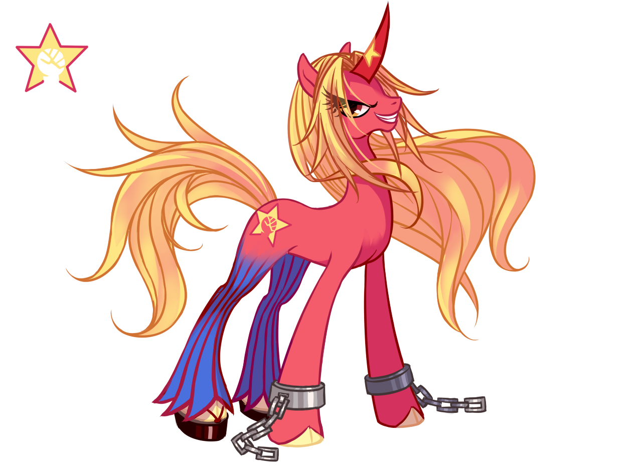 #1191509 - safe, artist:san tu ya meng, pony, chained, chains, cuffs ...