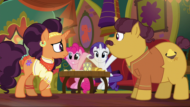 #1206932 - safe, screencap, coriander cumin, pinkie pie, rarity ...