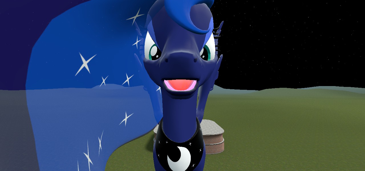 #1209737 - safe, artist:ouranoscaelus, princess luna, g4, 3d, angry ...