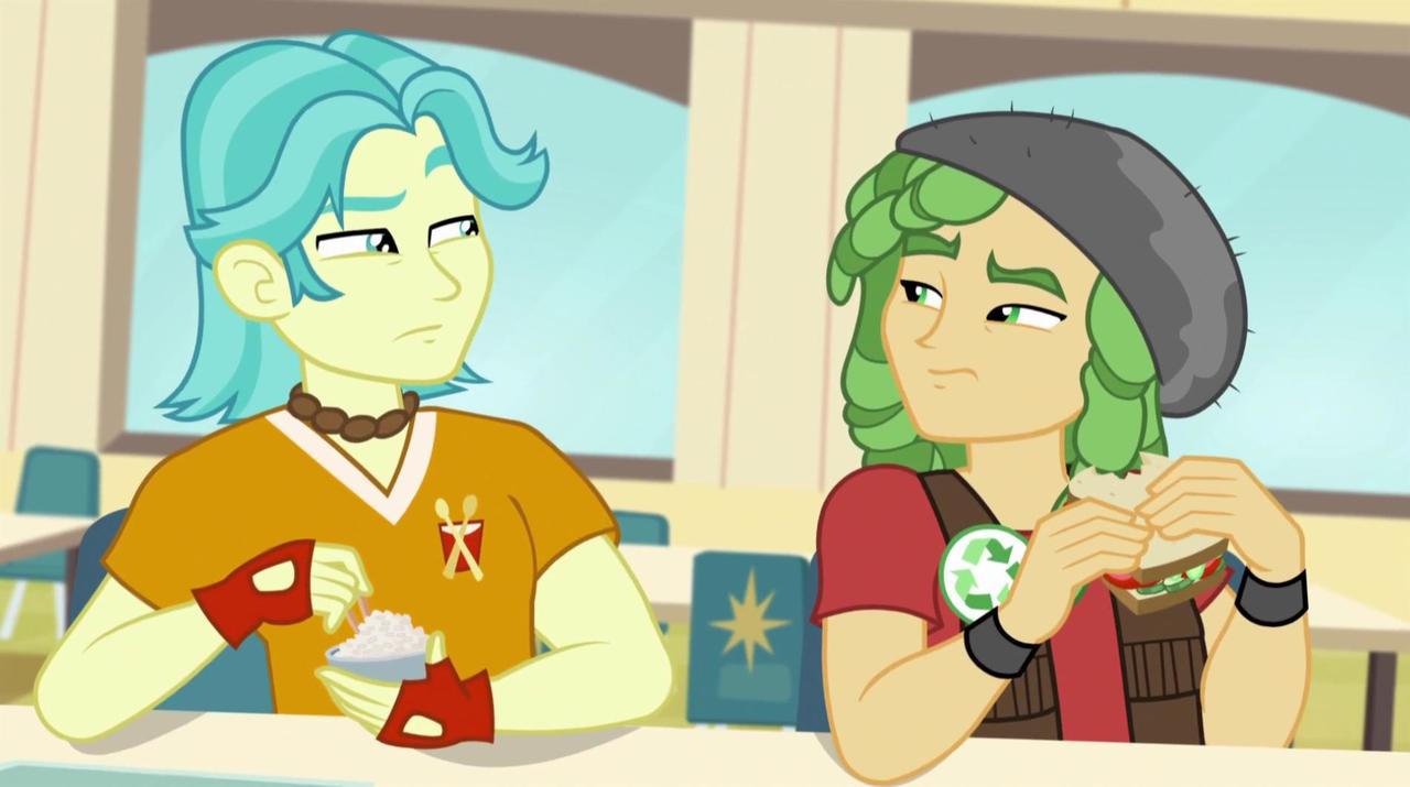 #1210220 - safe, screencap, brawly beats, sandalwood, human, equestria ...