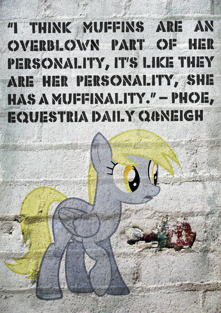 #1210989 - safe, artist:skeptic-mousey, derpy hooves, oc, oc:phoe ...