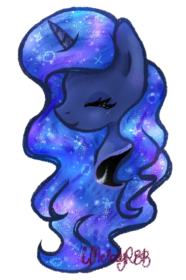 #1211205 - safe, artist:imelodyrsb, princess luna, eyes closed, female ...