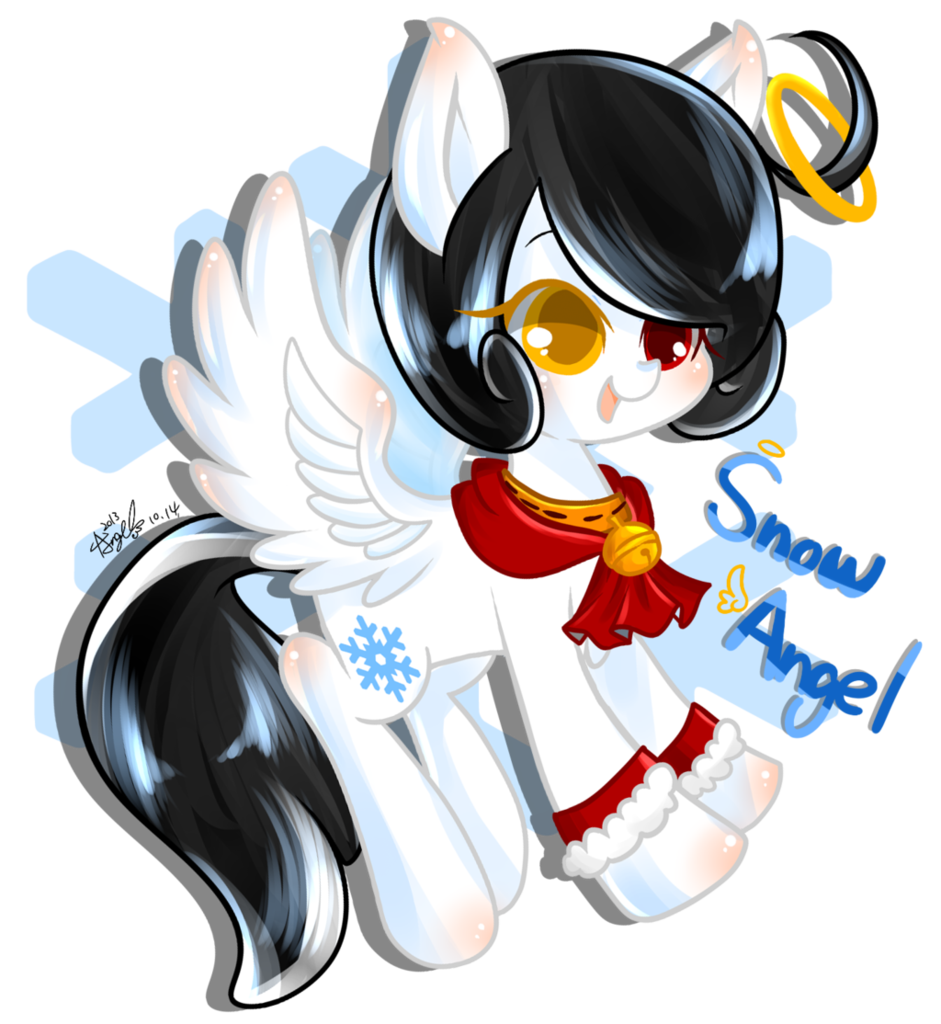 #1212143 - safe, artist:snow angel, oc, oc only, oc:snow angel, pegasus ...