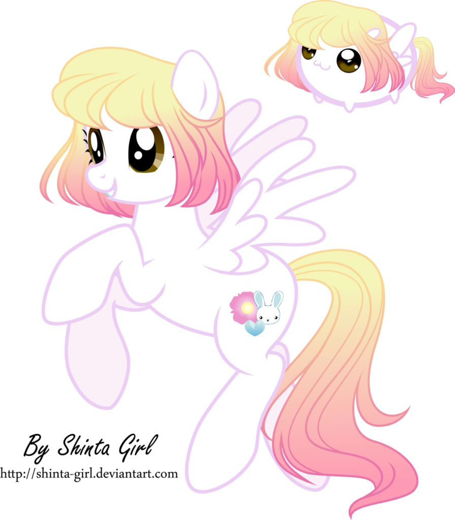 #1212262 - safe, artist:shinta-girl, oc, oc only, pegasus, pony, rabbit ...