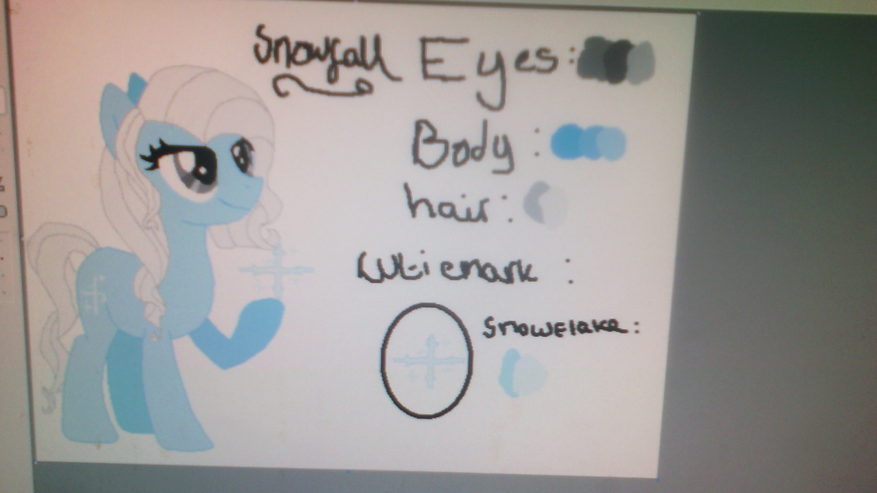 #1193354 - safe, artist:jessydraws, oc, oc only, oc:snowfall, computer ...